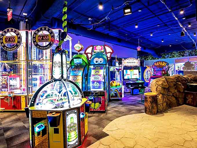 Flashing lights and ringing bells &ndash; the arcade delivers old-school thrills with modern twists. Who knew watching your kids blow through game tokens could be this entertaining?