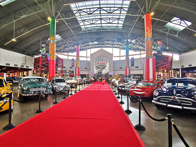 The auto museum's red carpet treatment isn't just for Hollywood stars – these four-wheeled celebrities deserve their moment in the spotlight too.