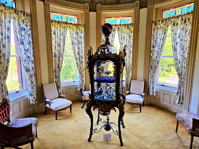 Sunlight streams through stained glass, illuminating treasures that would make any history buff swoon faster than finding vintage vinyl at a garage sale.