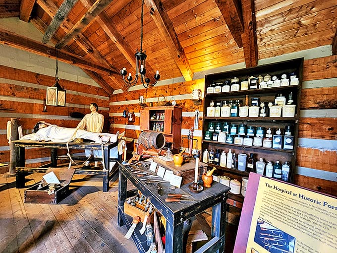 Step inside the fort's hospital and thank your lucky stars for modern medicine &ndash; those surgical tools weren't exactly precision instruments!