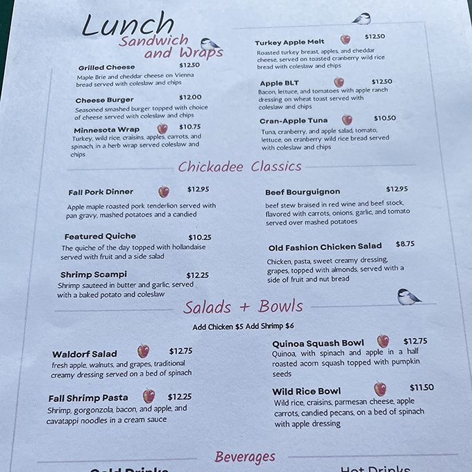 The menu showcases Minnesota's culinary treasures with creative twists that make breakfast an adventure worth waking up for.