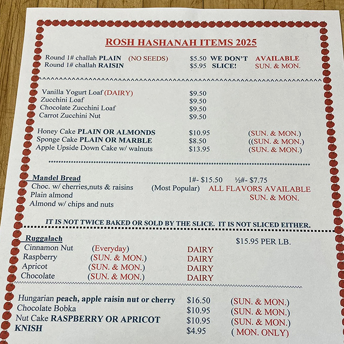 Holiday specials like challah and honey cake make Nadine's the go-to destination for Jewish celebrations, where tradition meets exceptional flavor.