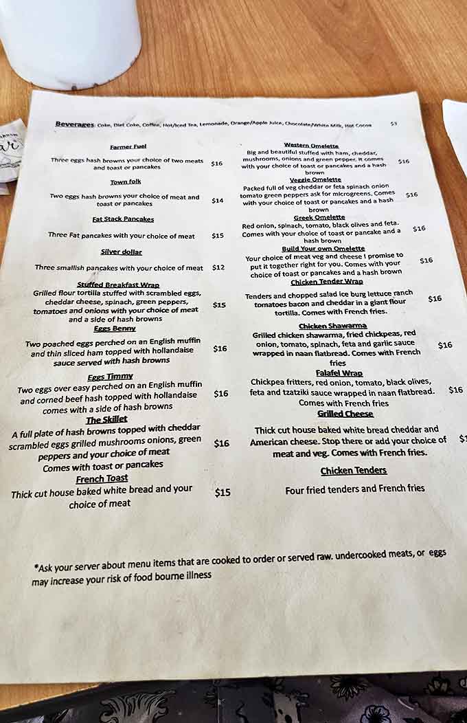 The menu doubles as a historical document &ndash; red-checkered simplicity hiding generations of Italian-American culinary wisdom.