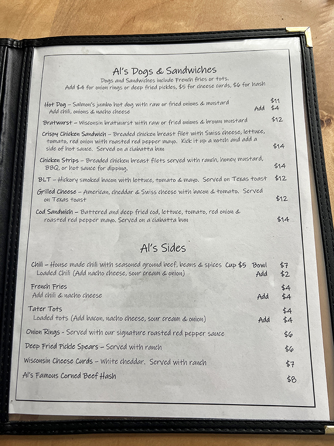 The menu doesn't mess around &ndash; straightforward offerings that focus on what they do best, without any pretentious foodie jargon to navigate.