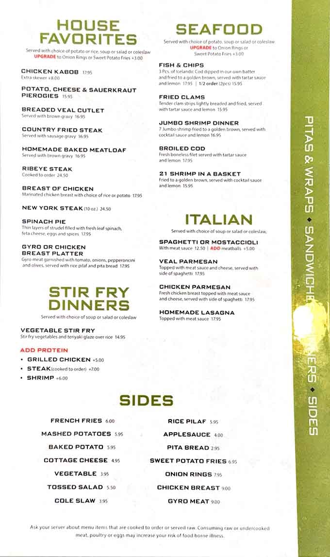 The menu reads like a greatest hits album of comfort food classics &ndash; each one performed with surprising finesse and generous portions.