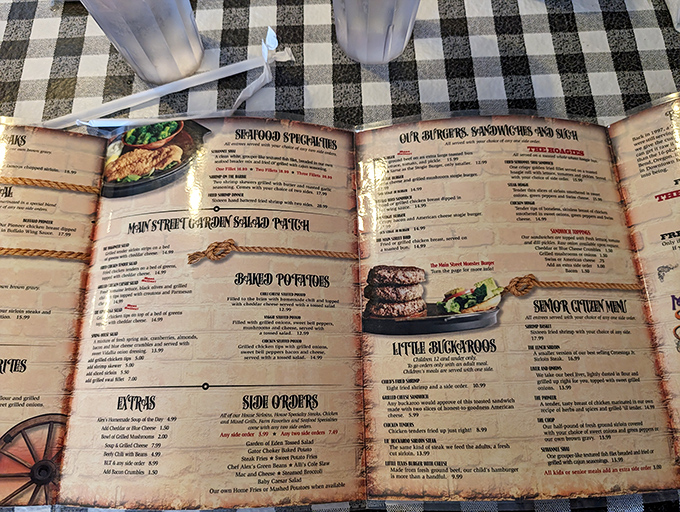 The menu reads like a love letter to comfort food classics &ndash; generous portions of hearty favorites that have kept locals coming back for generations.