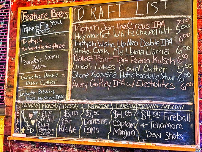 When your beer menu requires a chalkboard this size, you know someone's taking their craft brew selection seriously, and we're here for it.