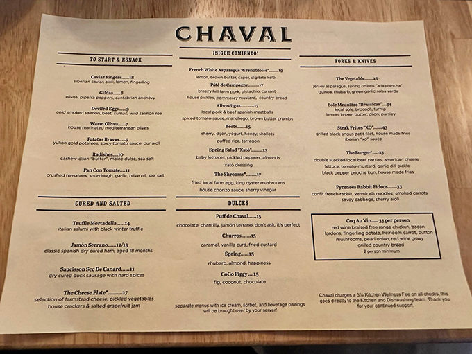 Chaval's menu reads like a love letter to Spanish and French cuisine, with each thoughtfully crafted dish telling its own delicious story.
