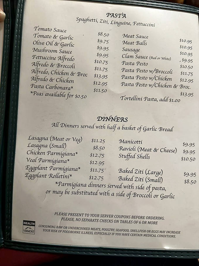 A glimpse at pasta paradise! Simple, classic Italian offerings without pretension. No need for fancy descriptions when the food speaks for itself.