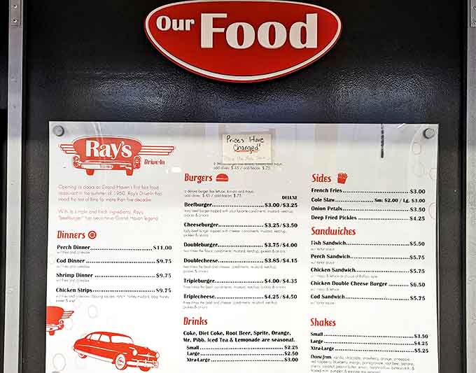 Ray's menu board tells you everything you need to know &ndash; classics done right, no pretension, just honest-to-goodness American comfort food.