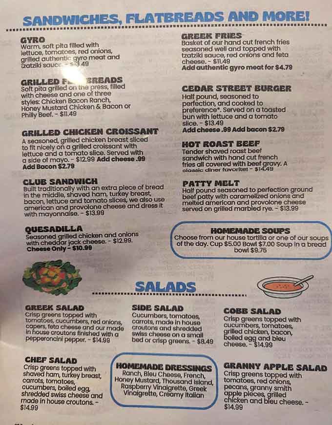 This menu reads like a greatest hits album of breakfast and lunch classics, each one ready to make your day better.