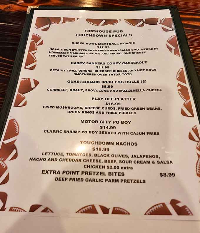 Game day specials that would make any football fan cheer – from Super Bowl Meatball Hoagies to the Barry Sanders Coney Casserole.