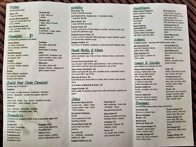 A menu that reads like a love letter to breakfast classics &ndash; from fluffy omelets to decadent Benedicts, each option more tempting than the last.