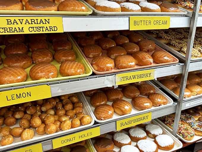 Golden-brown battalions stand at attention, their glazed armor glistening under bakery lights &ndash; an army of deliciousness that no diet plan can defeat.