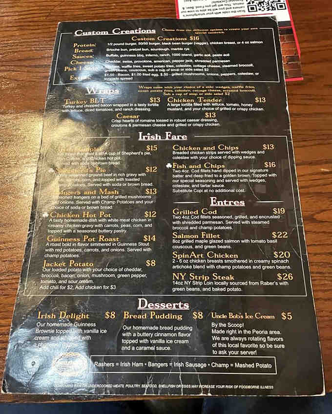 The menu tempts with Irish classics and creative twists &ndash; each dish promising comfort and satisfaction without pretension.