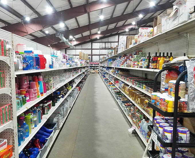 Perfectly organized chaos &ndash; where household essentials line up like soldiers, waiting to march home with savvy shoppers at fraction-of-retail prices.