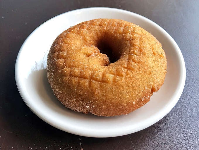 The Apple Cider donut captures autumn in pastry form, with cinnamon sugar coating that's applied with the precision of a master craftsman.