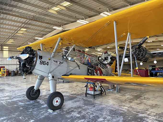 Yellow wings and Navy markings transport you straight to the golden age when these trainers shaped America's finest pilots.