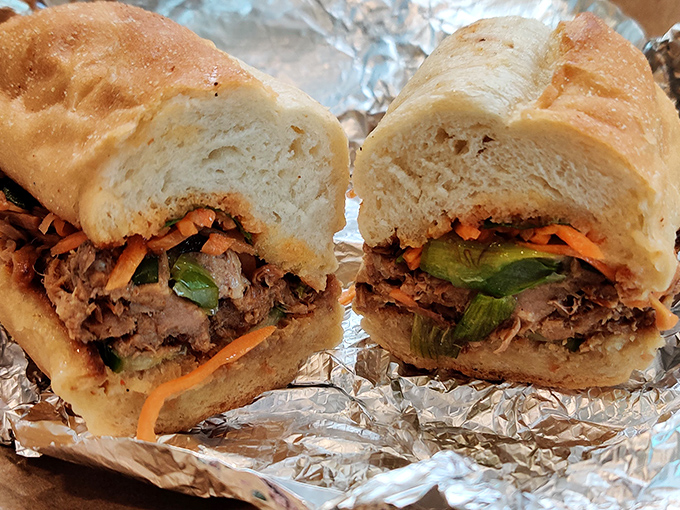 The banh mi brings Vietnamese street food flair to Vermont &ndash; crisp vegetables and savory meat creating a cross-cultural flavor explosion.
