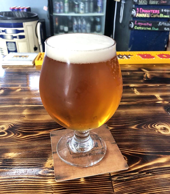 Amber perfection in a glass &ndash; this craft beer glows with invitation, a liquid reward for conquering that stubborn level or high score.