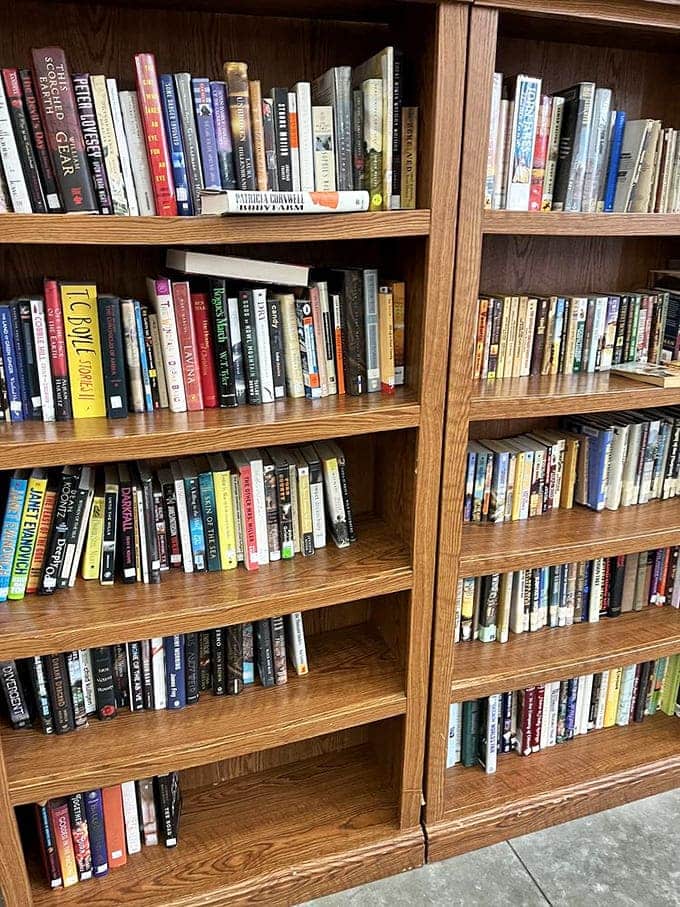 Shelves of literary treasures offer worlds of adventure for just a few dollars &ndash; someone's discarded story becomes your next escape.