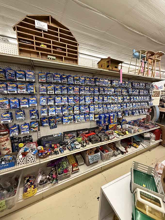 Hot Wheels collectors, try to remain calm: this wall of vintage die-cast dreams represents someone's childhood fantasy and possibly your new obsession.