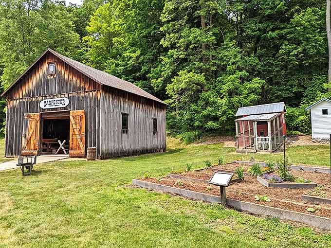 The Carpenter Shop doesn't just display tools – it celebrates the craftsmanship that built America, with every plane, saw and chisel telling its own story.