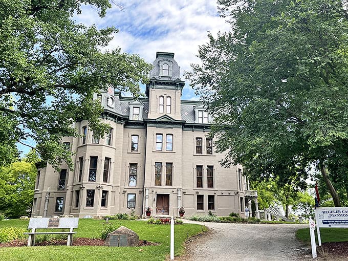 The Hegeler Carus Mansion stands as a Victorian masterpiece, proving that industrial wealth once built homes with actual personality and craftsmanship.