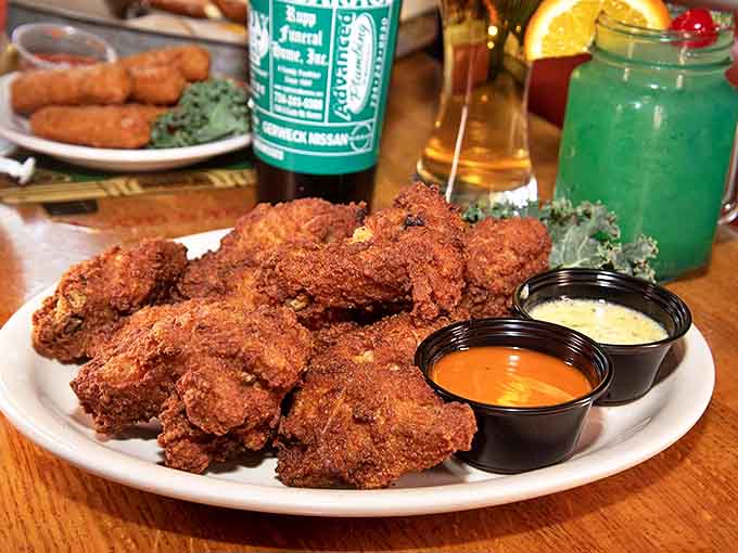 These aren't just wings, they're crispy golden masterpieces that make you question why you've wasted time eating inferior versions elsewhere.