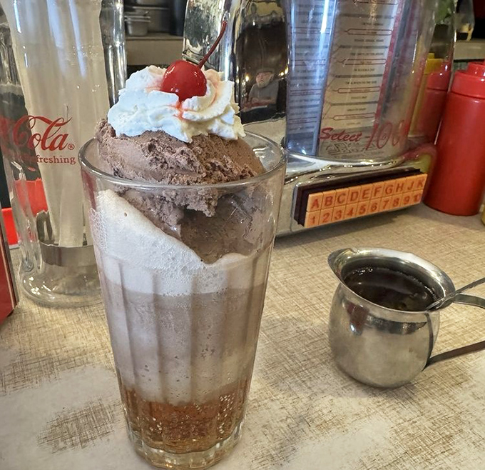 Layers of chocolate history in a glass &ndash; this isn't just a drink, it's a dessert architecture that demands to be savored slowly.