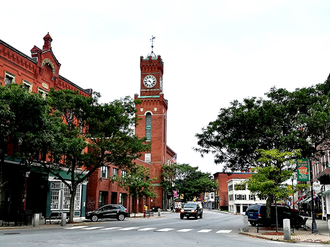 Downtown's historic charm remains unspoiled, brick buildings housing modern businesses while maintaining their 19th-century dignity and character.