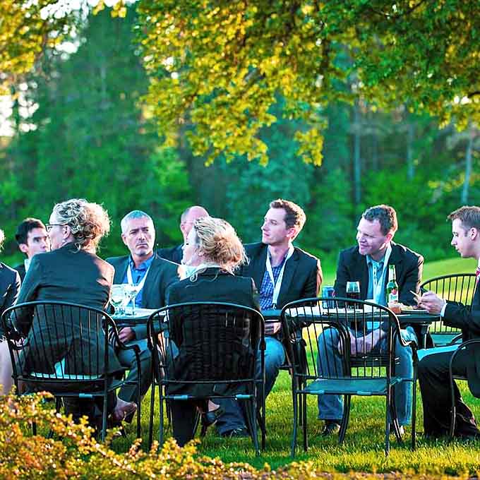 Garden gatherings at Meadow Brook: where business casual meets "I should have worn something nicer" in a setting straight out of The Great Gatsby.