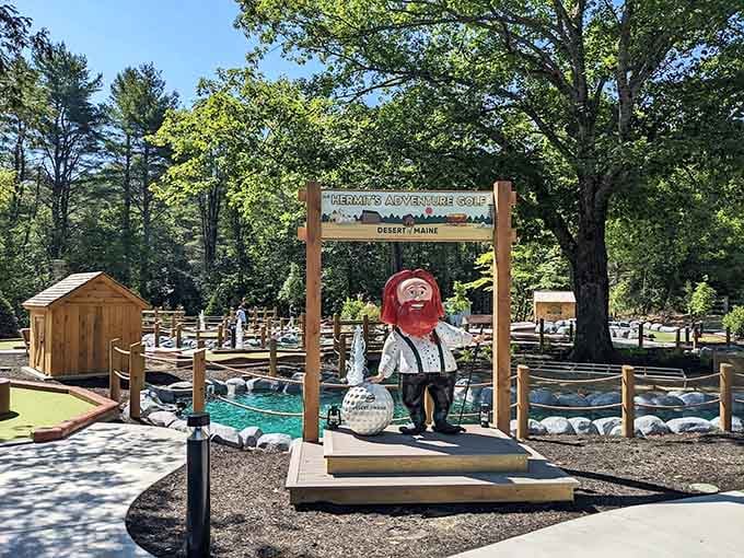 Merky's Adventure Golf brings miniature putting to the desert, because apparently regular mini-golf wasn't quirky enough for this place.