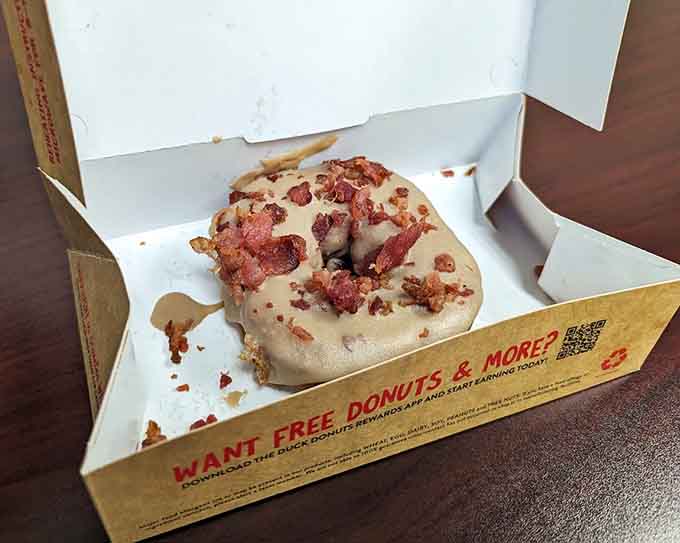 Maple glaze meets crispy bacon in a combination that's basically breakfast's greatest achievement.