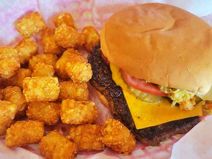 The Eagle cheeseburger paired with tots is like a greatest hits album &ndash; every element is a winner.