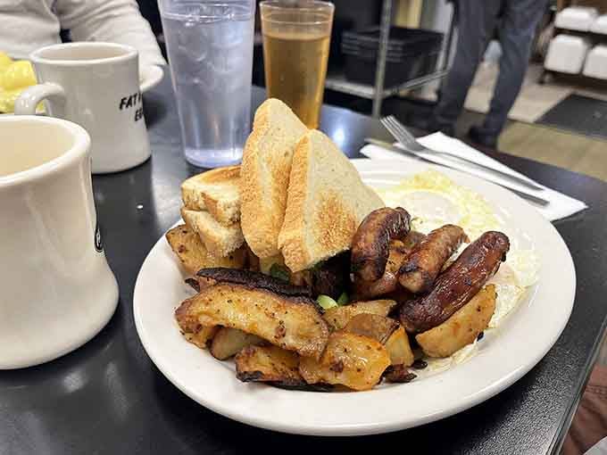 Golden toast, crispy bacon, and perfectly cooked eggs prove that sometimes simple done right beats fancy done wrong.