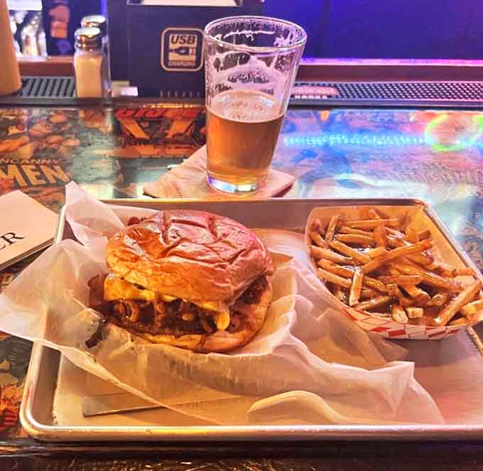 The Freddy Burger arrives loaded with toppings and possibilities, proving that more is definitely more when done right.