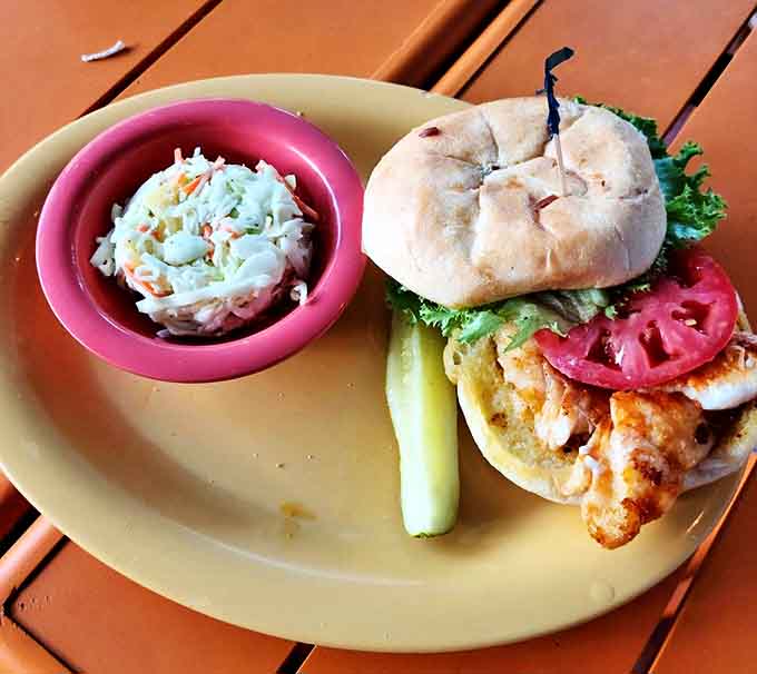 This isn't just lunch &ndash; it's a Clearwater Beach institution on a plate. The grouper sandwich comes with coleslaw that provides the perfect crisp counterpoint.