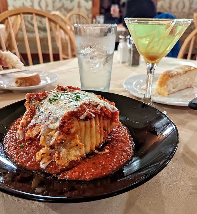 Layers of pasta architecture supporting a magnificent medley of sauce and cheese &ndash; comfort food that's dressed for the opera.