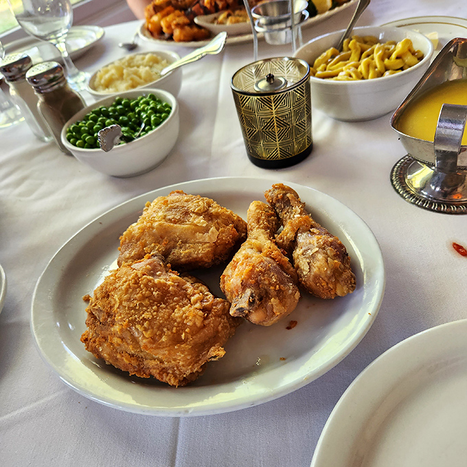 Golden-brown perfection that makes you want to slap the table. This chicken doesn't need filters or fancy plating to make your mouth water.