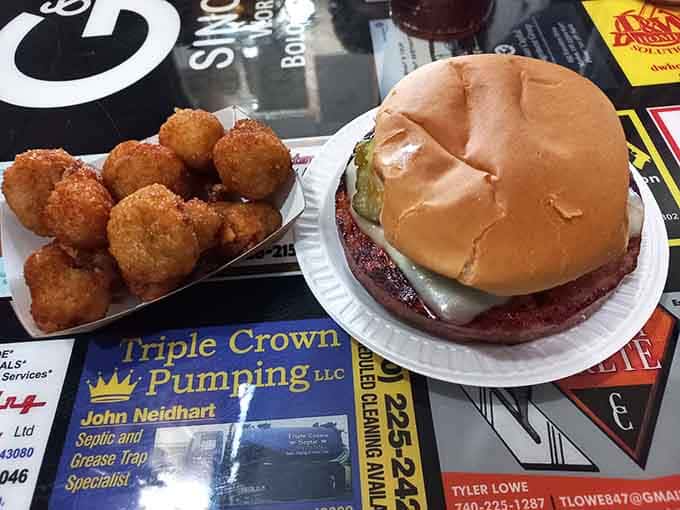 Behold the famous bologna sandwich, thick-cut and fried to crispy perfection, a true Ohio treasure.