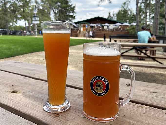 An impressive lineup of authentic German brews on tap, each one ready to transport your taste buds across the Atlantic.