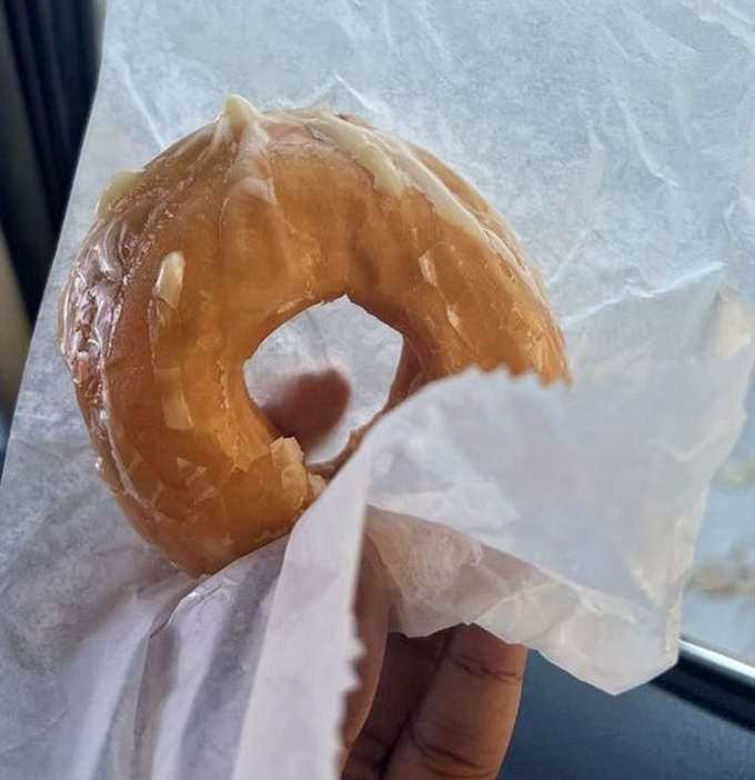 The perfect glazed donut doesn't exi— Oh wait, it does! This golden beauty with its crackling sweet coating is worth every calorie.