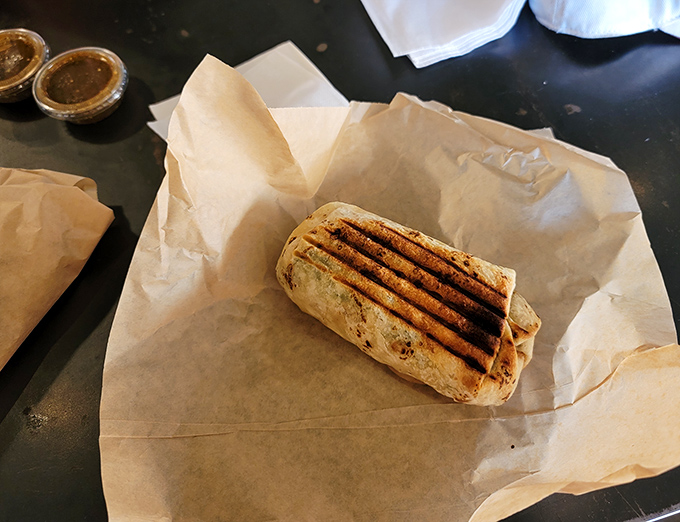 Perfectly pressed with those beautiful grill marks that promise the ideal balance of crispy exterior and tender filling.