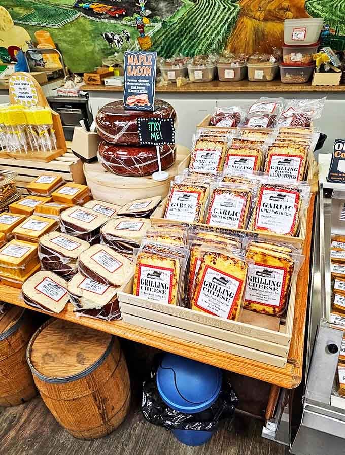 "Grilling cheese" isn't just a description &ndash; it's a category of pure joy at Grandpa's, where these specially formulated cheeses transform into melty magic on your grill.