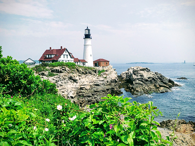 The historic lighthouse and keeper's quarters blend architectural charm with practical purpose &ndash; proving that functional buildings can still make your jaw drop.
