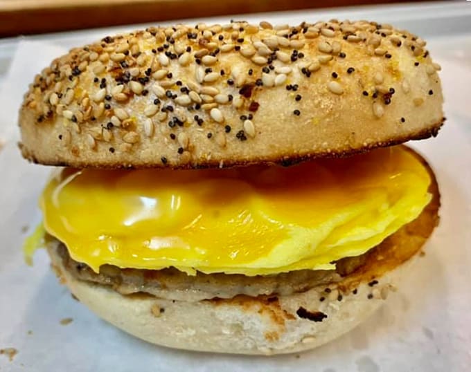 This breakfast sandwich isn't just assembled&mdash;it's architected, with layers of egg and sausage creating the morning masterpiece you deserve.