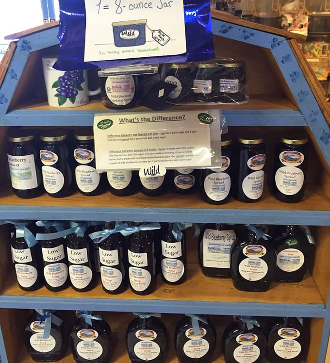 Shelves lined with jars of wild blueberry preserves &ndash; each one containing a spoonable piece of Maine's agricultural heritage.