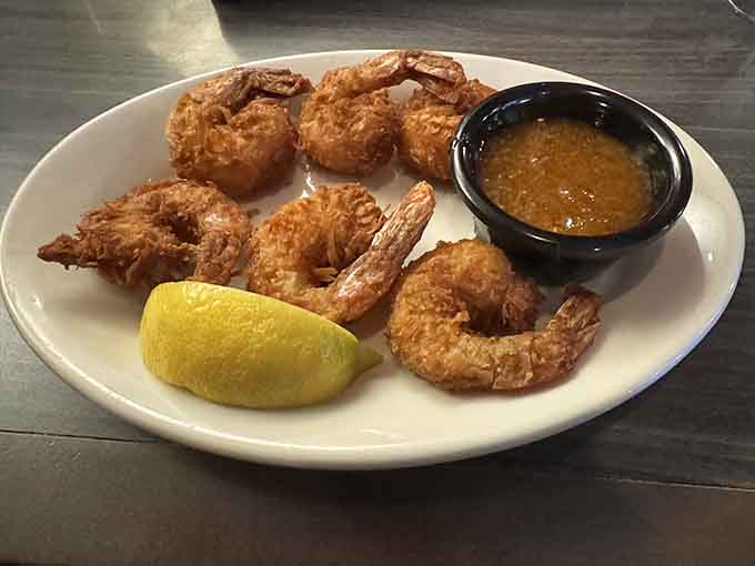 Golden-brown coconut shrimp that's crunchier than autumn leaves and infinitely more delicious than anything you've tried before.