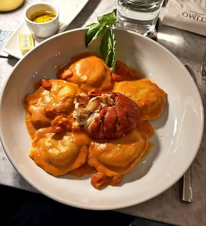 Pillowy pasta pockets cradle sweet lobster meat, swimming in a velvety sauce that makes you question how you lived without it.